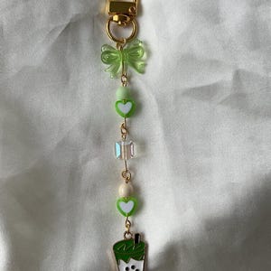 Coffee/ Matcha Boba Tea Keychain. Bag Key Chain. Coffee Key Chain ...