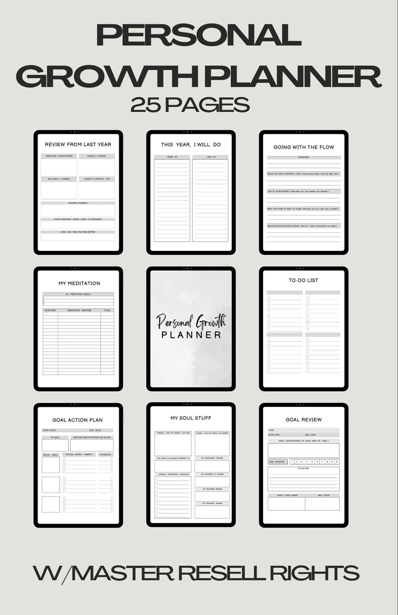 Personal Growth Planner (from Personal Development Collection) - Etsy