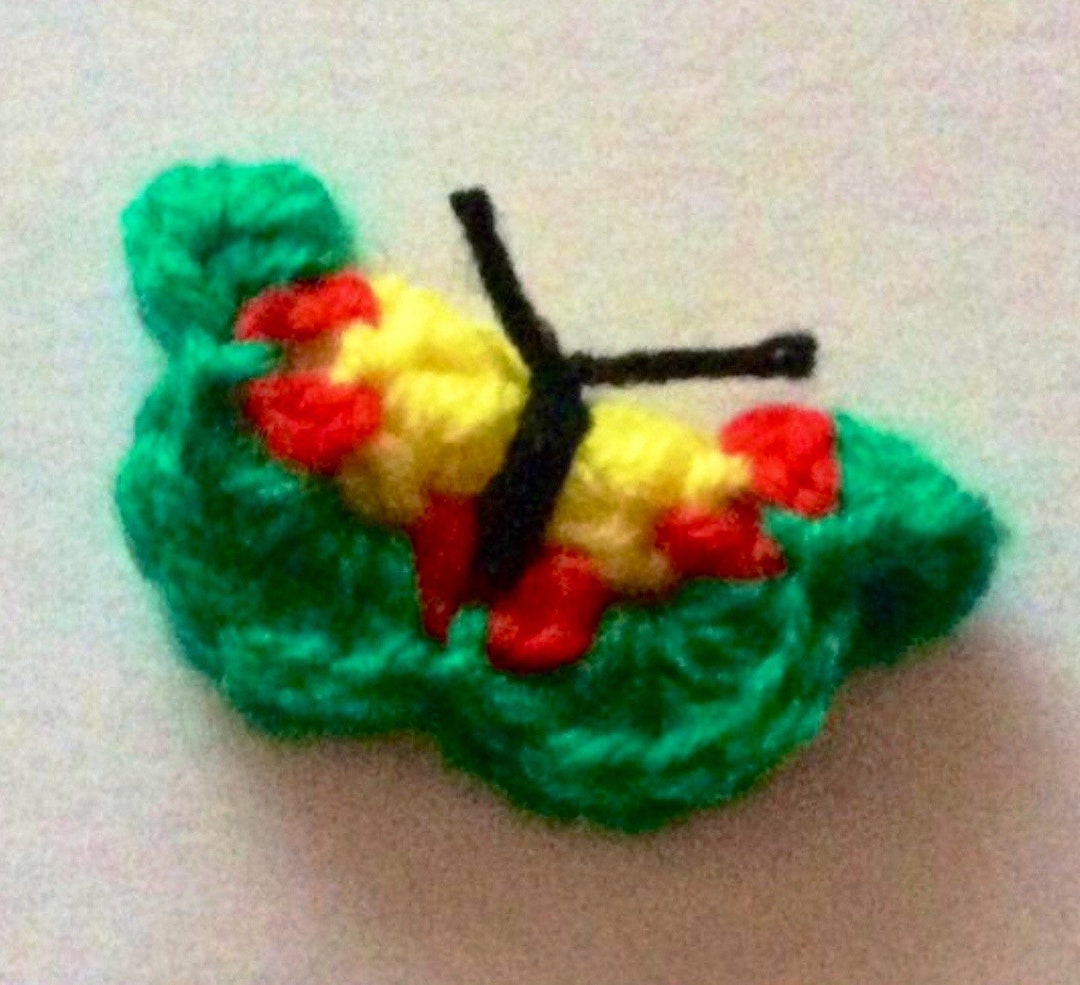 Crochet Butterfly Magnet Wall Decor Unique Hand Knit - Etsy