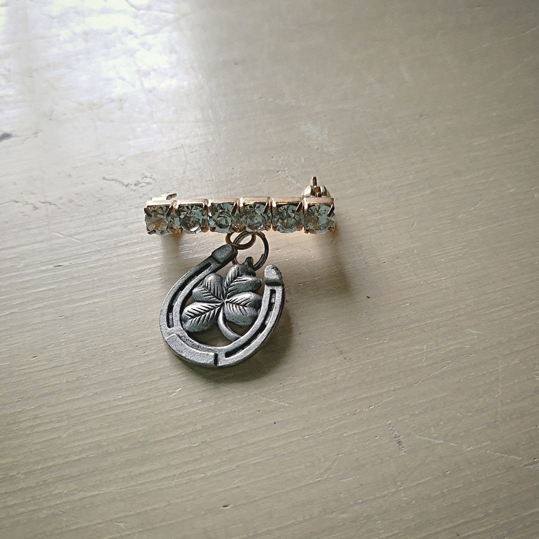 ANTIQUE GOOD LUCK Brooch - Etsy