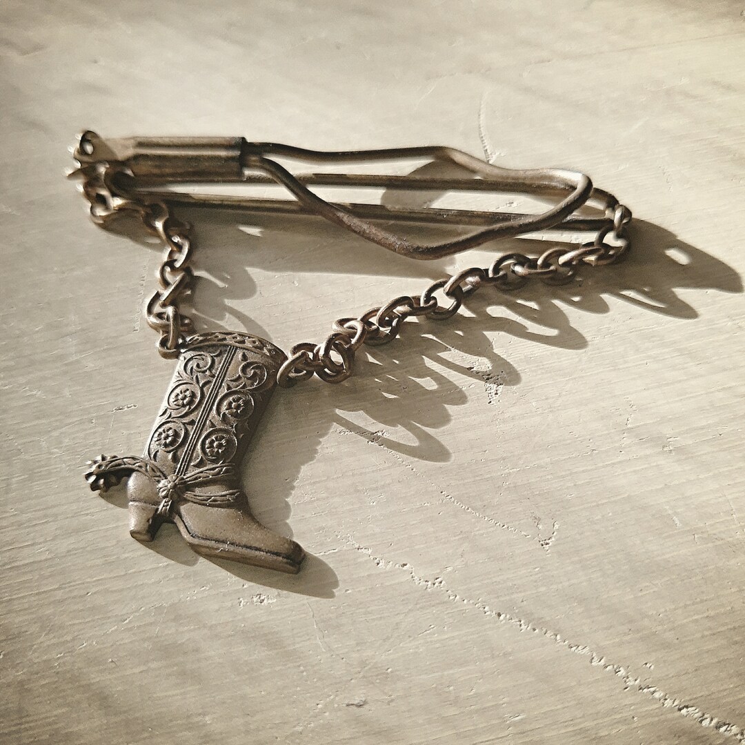 VINTAGE TIE CLIP Western Boot - Etsy