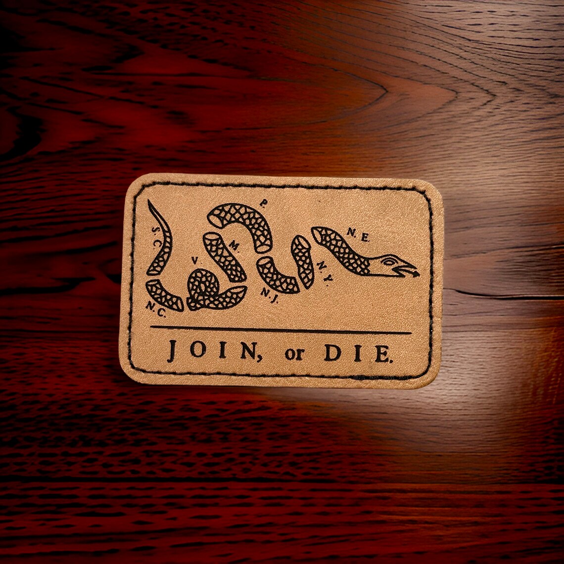 Join or Die Morale Patch Laser Engraved Snake Patch America Patriot 3x2 ...