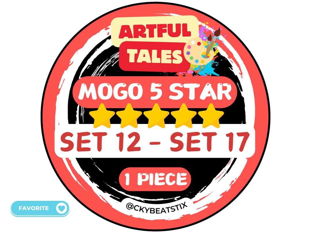 Mono Go 5 Star Sticker 1 Piece Set 12 Set 17 - Etsy