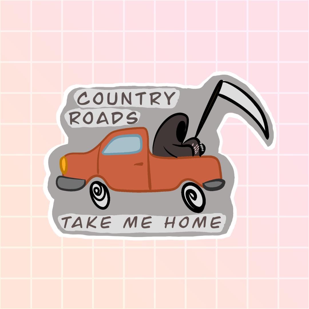3" X 2" Sticker - "country Roads" - Etsy