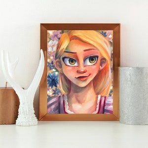 Rapunzel: Tangled 1114 Art Print flower Gleam and Glow - Etsy
