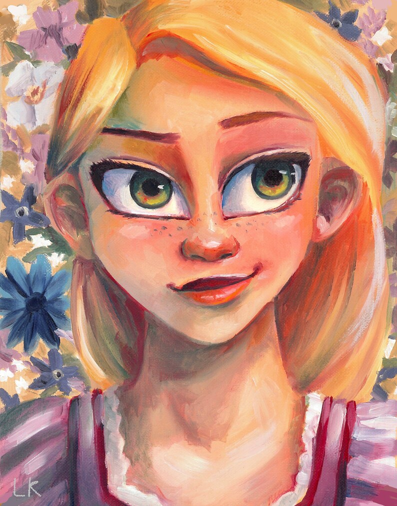 Rapunzel: Tangled 1114 Art Print flower Gleam and Glow - Etsy