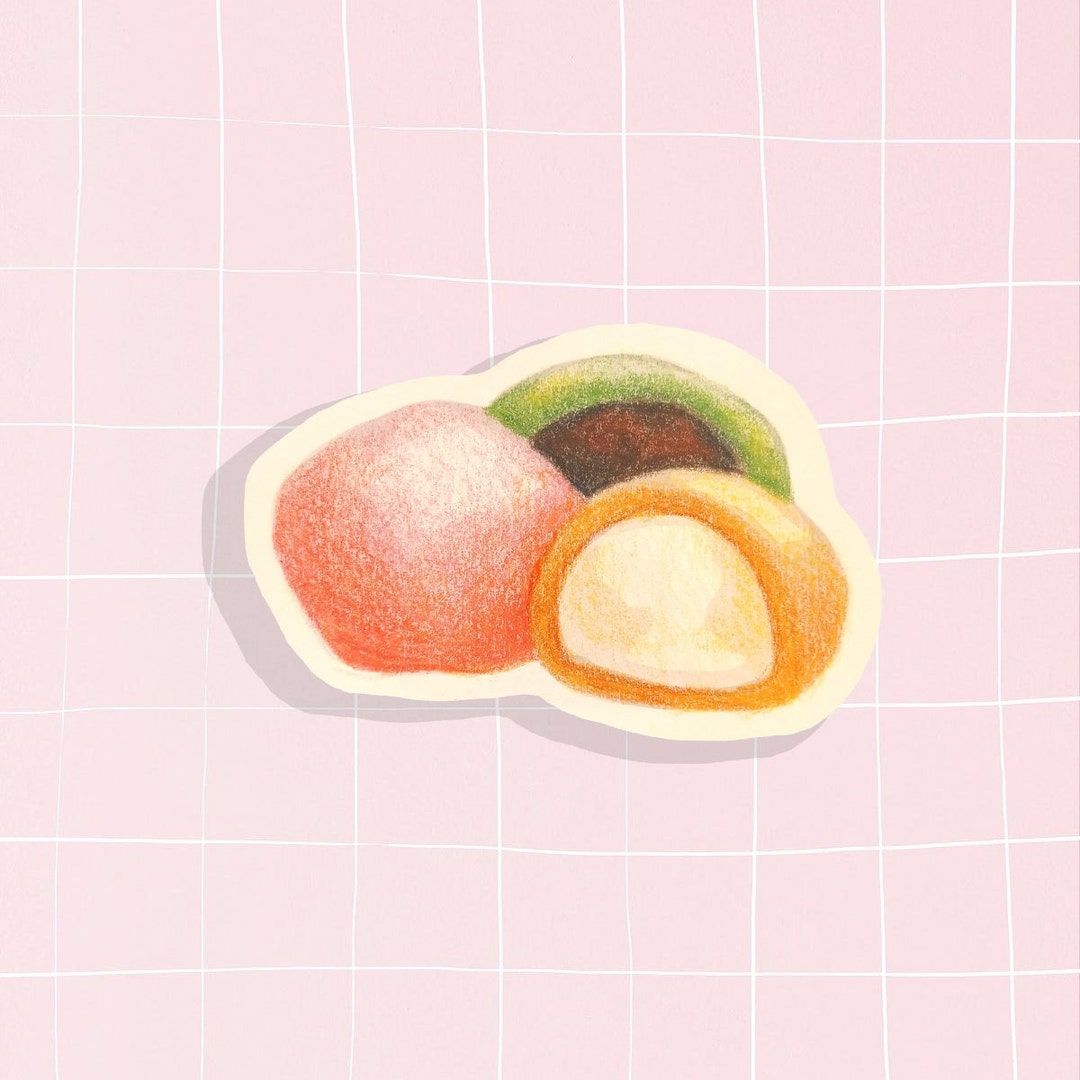 Mochi Sticker: Japanese Snacks Collection - Etsy