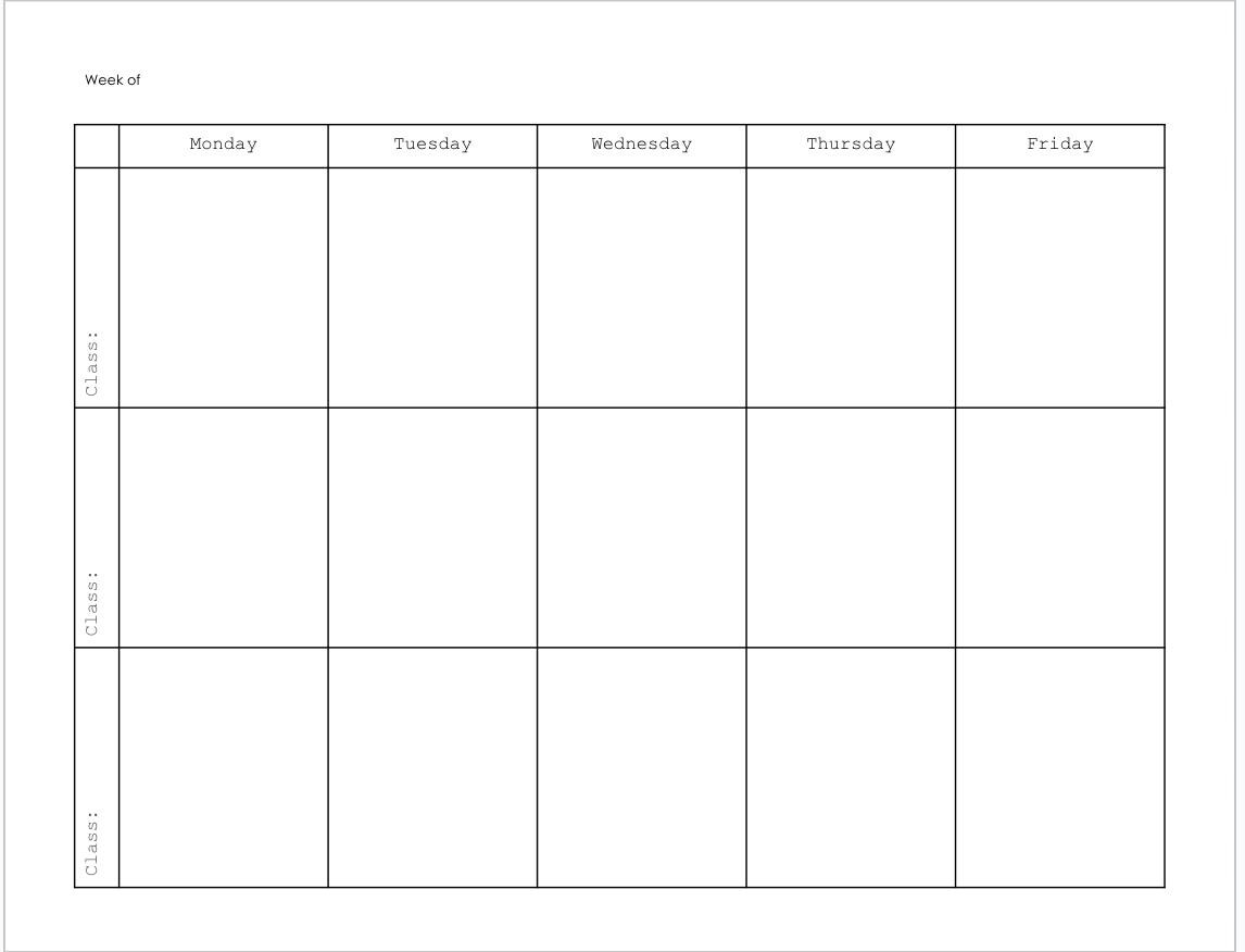 Teacher Planner: Weekly Planning Sheets - Etsy