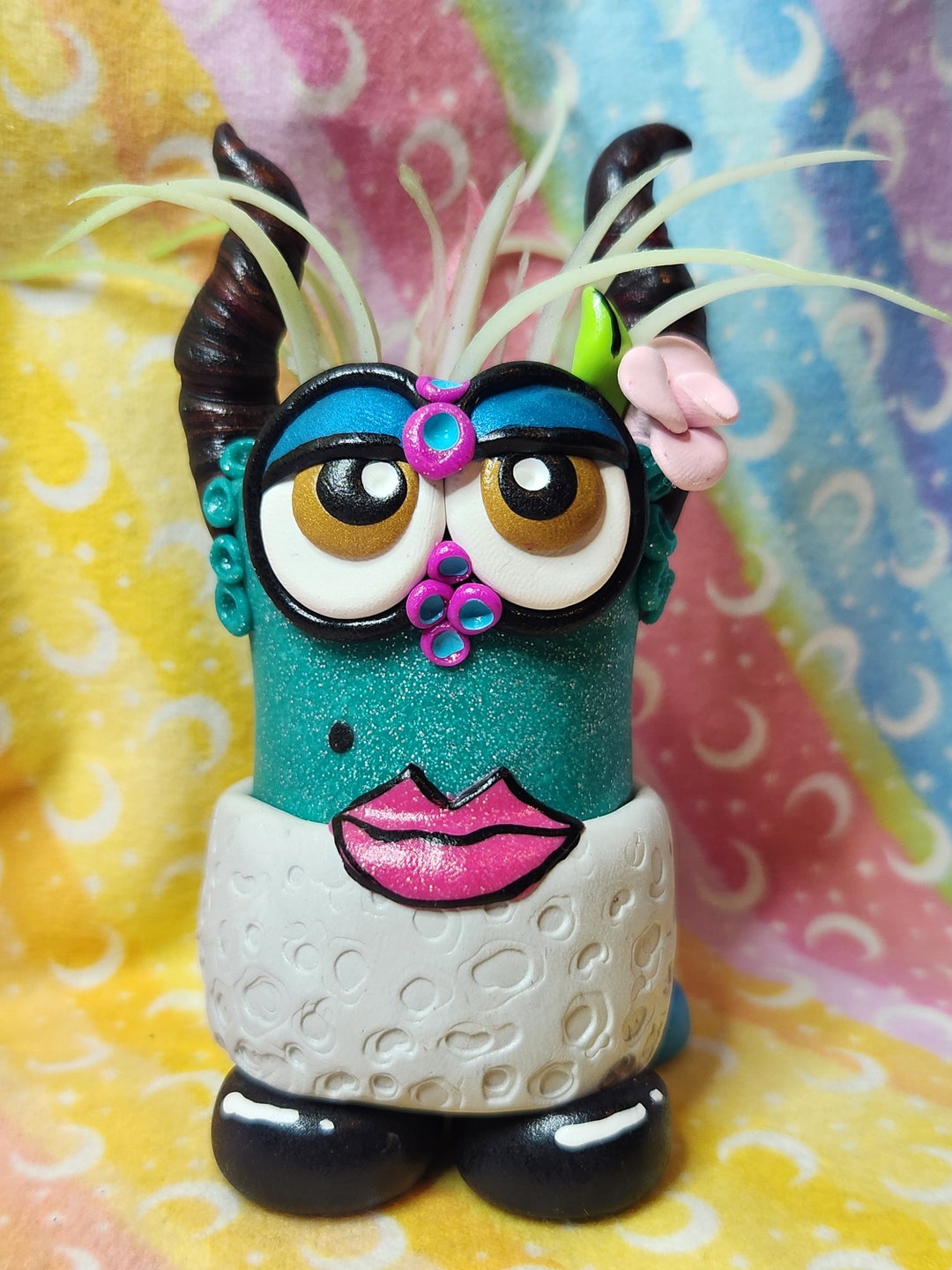 Bella the Monster Pot Succulent Planter Air Plant Holder Polymer Clay ...