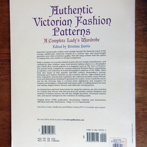 Authentic Victorian Fashion Patterns Book by Kristina Harris - Etsy