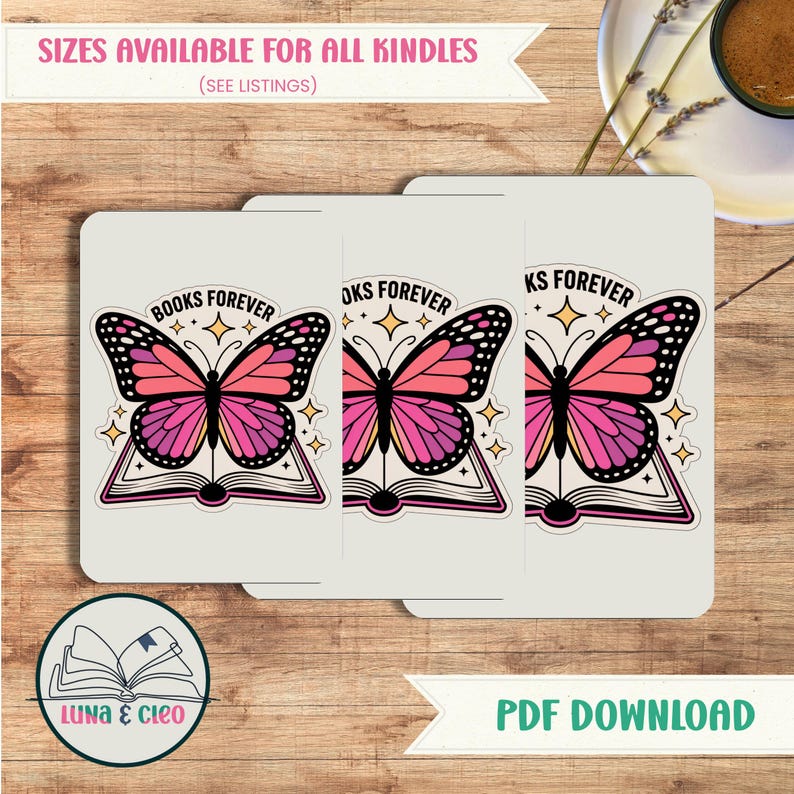 Butterfly Books Forever Kindle Insert | Basic 11th/12th Gen (PDF ...