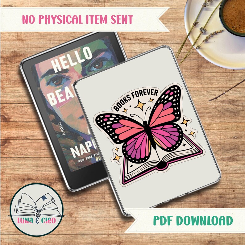 Butterfly Books Forever Kindle Insert | Paperwhite 12th Gen, Colorsoft ...