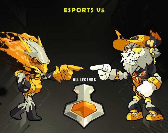 Brawlhalla Code - All Legends Esports V5 Colors - Etsy