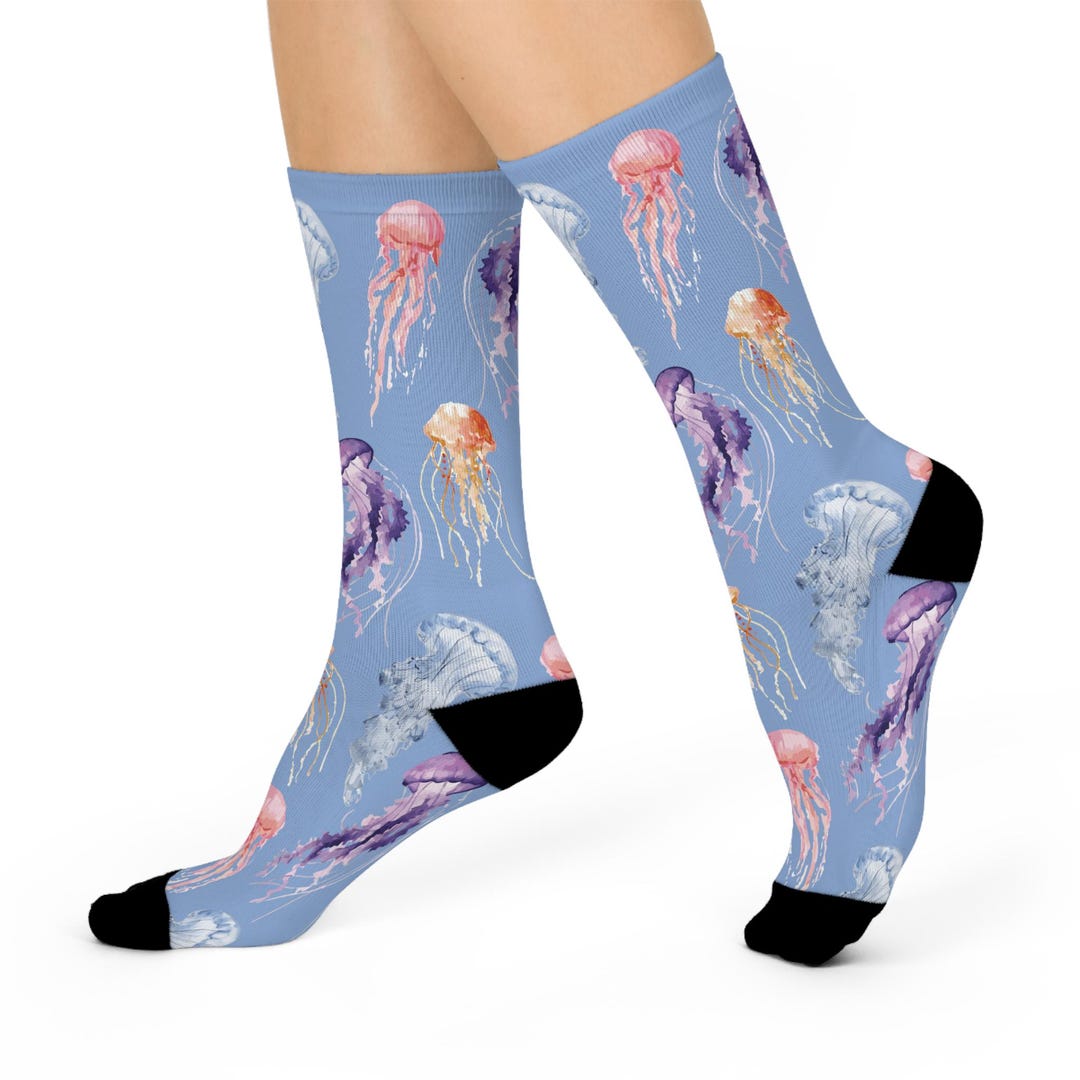 Jellyfish Socks, Ocean Lover Socks, Fun Socks, Funky Socks, Funny Socks ...