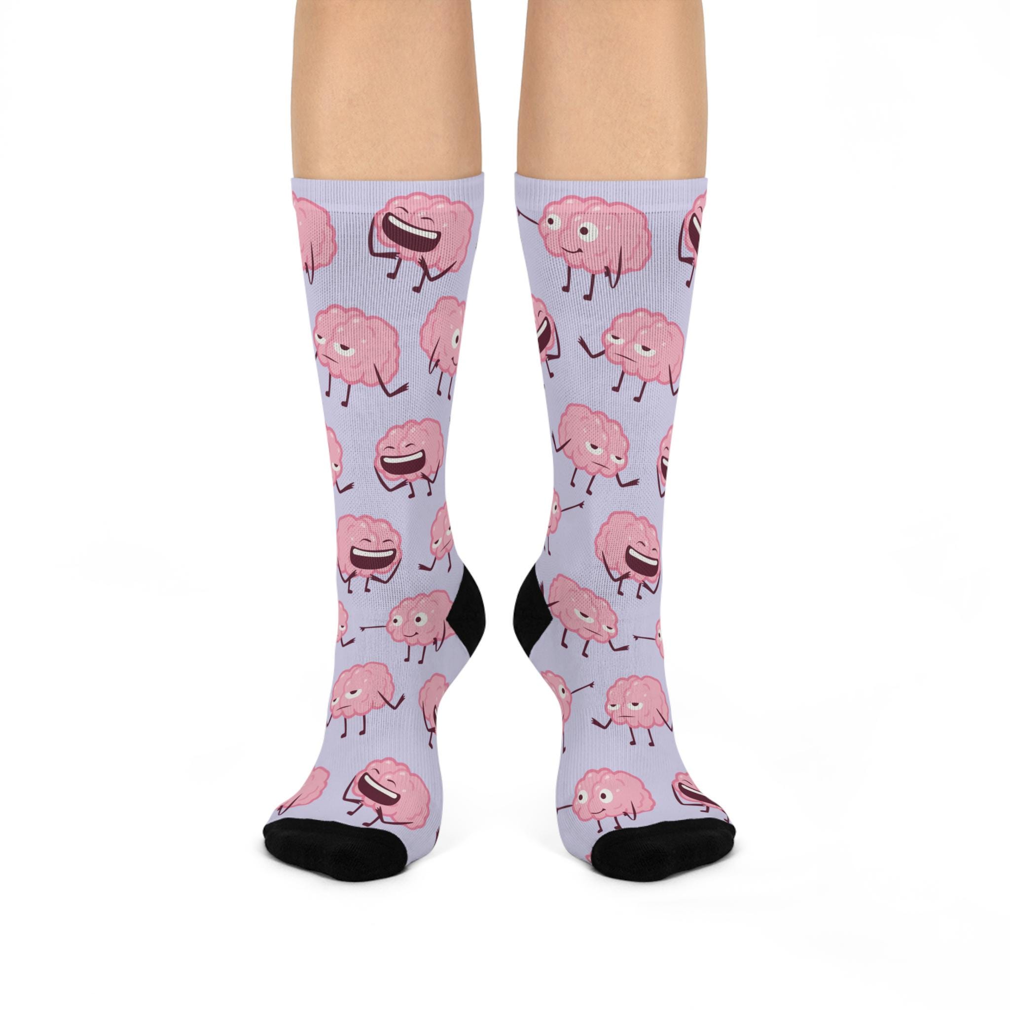 Brain Socks, Fun Socks, Funny Socks, Cozy Socks, Funky Socks, Smart ...