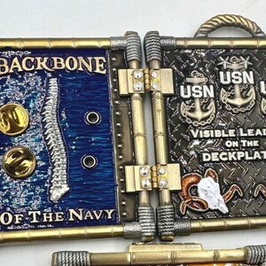 Vessel Anchor Coin Holder for Navy Chief, Senior, and Master Chief ...