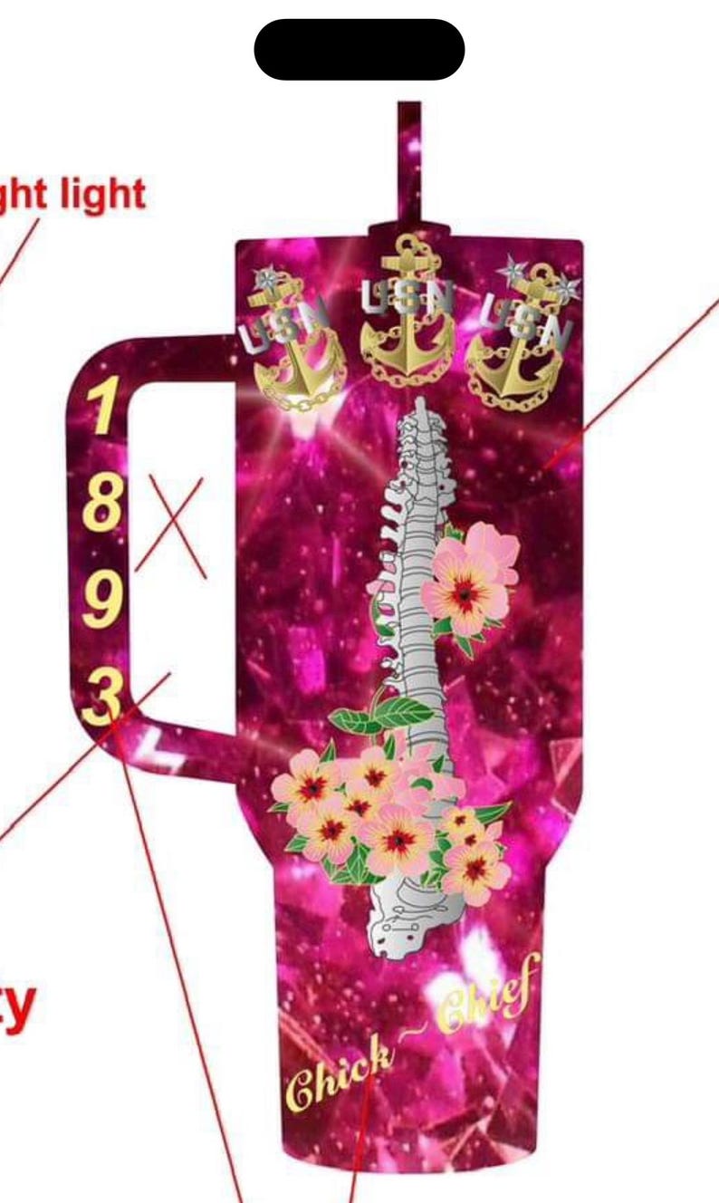 Preorder Chick Chief Anchor Cup Pink 4.5 Coin With Glow in the Dark - Etsy