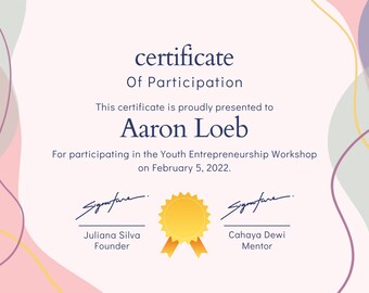 Participation Powerpoint Certificates, Powerpoint Certificate ...