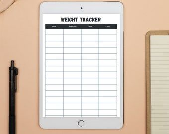 52 Weight Tracker instant Download - Etsy