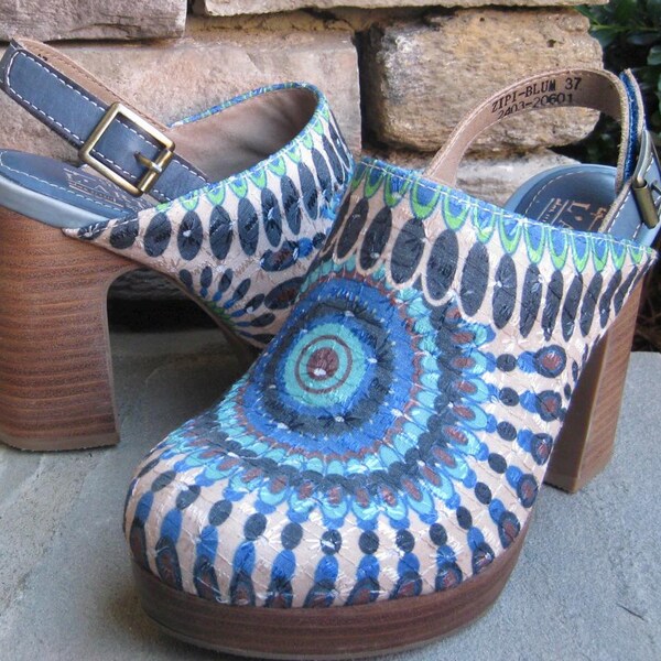 Hand Painted Clogs - Etsy