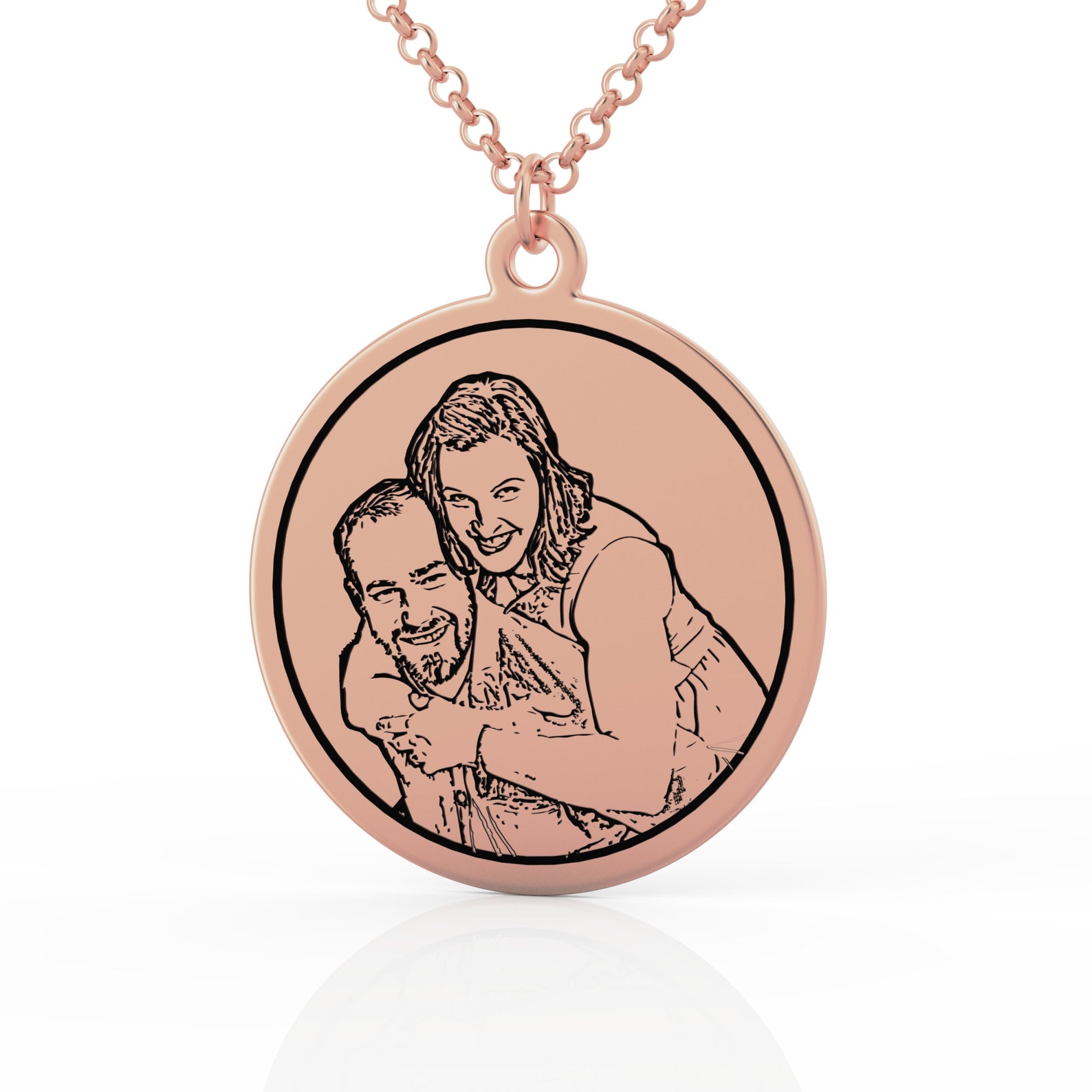 Custom Photo Necklace Personalized Picture Pendant - Etsy