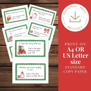 Indoor Christmas Scavenger Hunt Activity for Kids - Printable PDF for ...