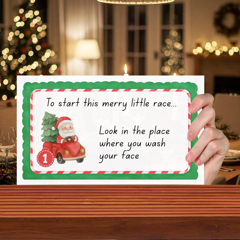 Indoor Christmas Scavenger Hunt Activity for Kids - Printable PDF for ...