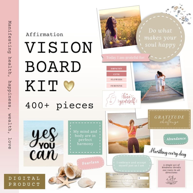 Manifesting Kit - Vision Board Images DIGITAL DOWNLOAD. Intention ...