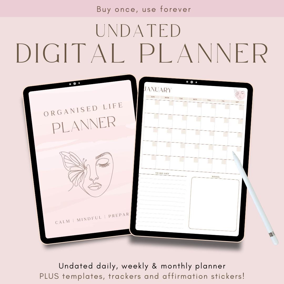 All-in-one Planner Journal - Digital iPad Diary for Annotation Apps ...