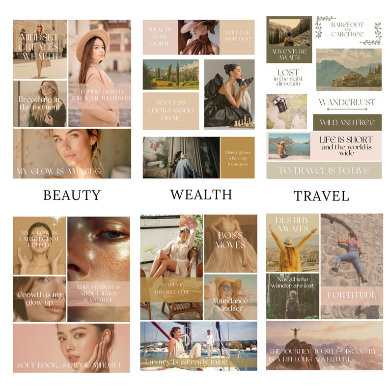 Vision Board Kit, New 2026 Intention Setting Manifesting Positive ...