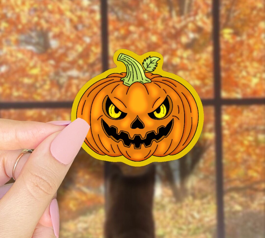 Jack O Lantern Sticker - Etsy