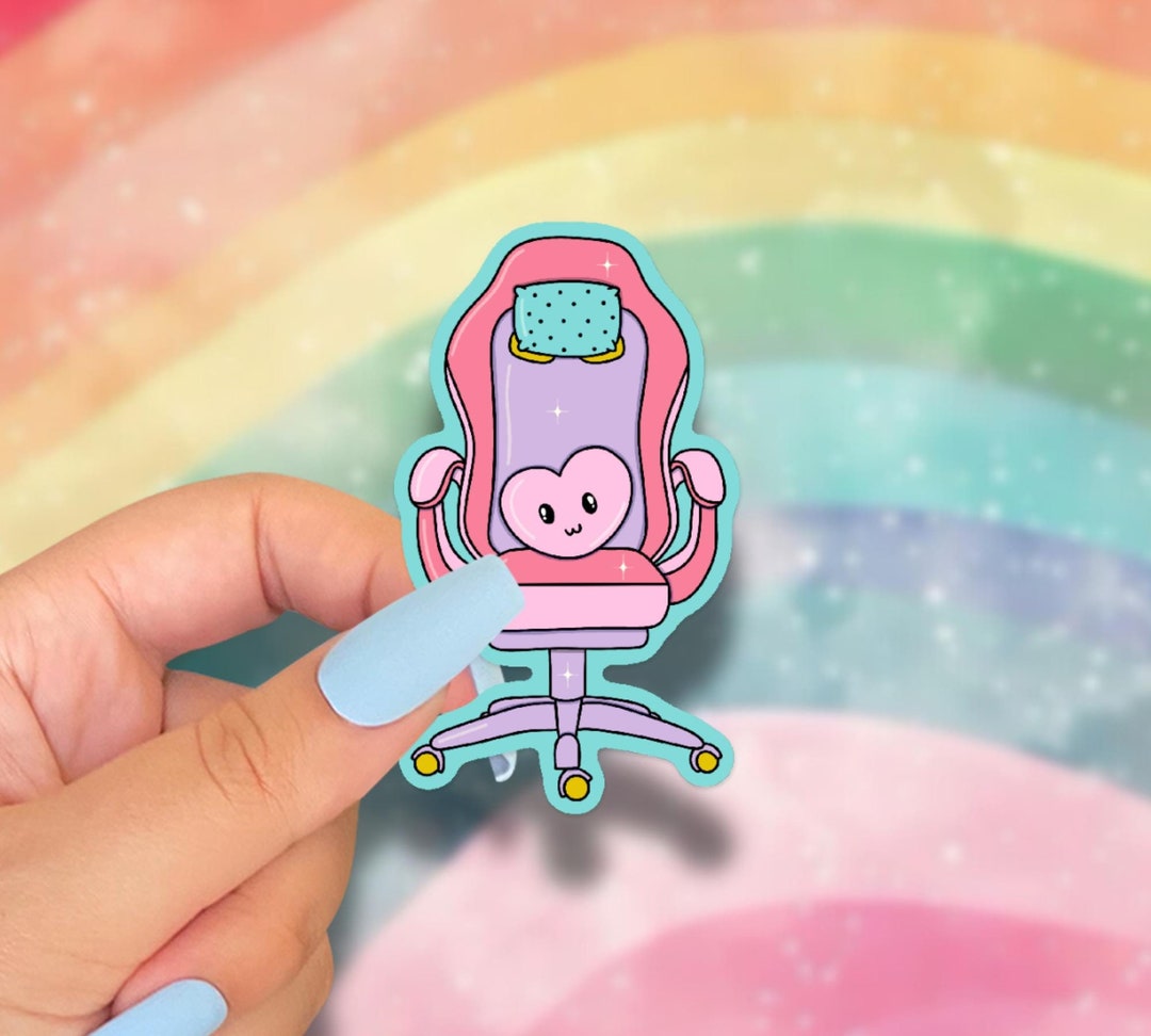 Pink Gaming Chair Sticker - Etsy