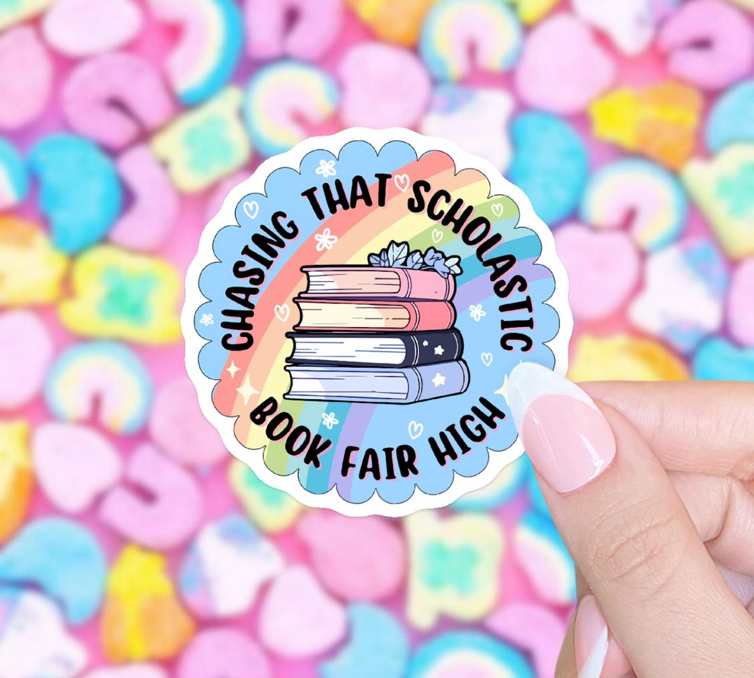 Scholastic Book Fair Sticker - Etsy
