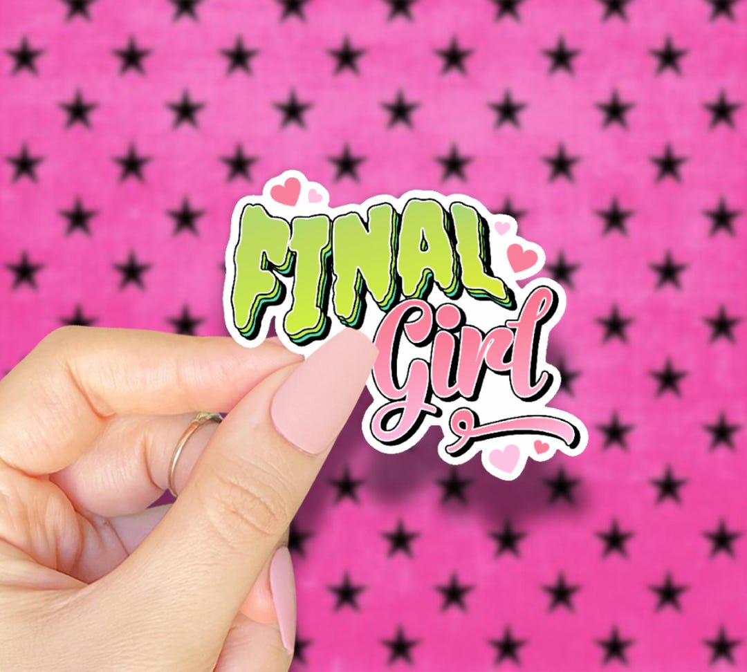 Pastel Goth Final Girl Sticker - Etsy