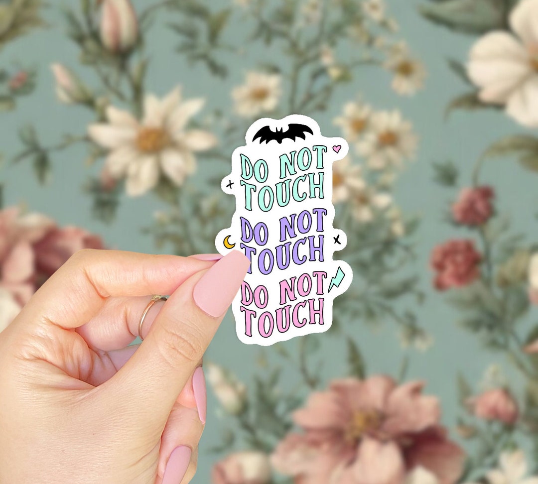Don't Touch Sticker / Do Not Touch - Etsy