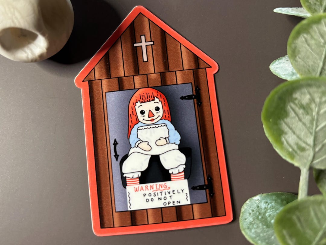 Raggedy Annabelle Doll Sticker / Haunted Doll Sticker - Etsy