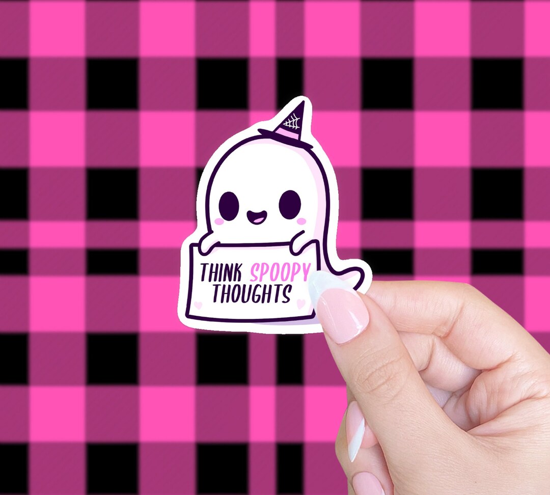 Spoopy Cute Ghost Sticker - Etsy