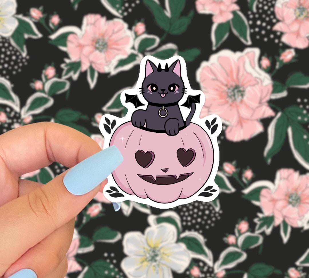 Cute Pink Halloween Sticker - Etsy