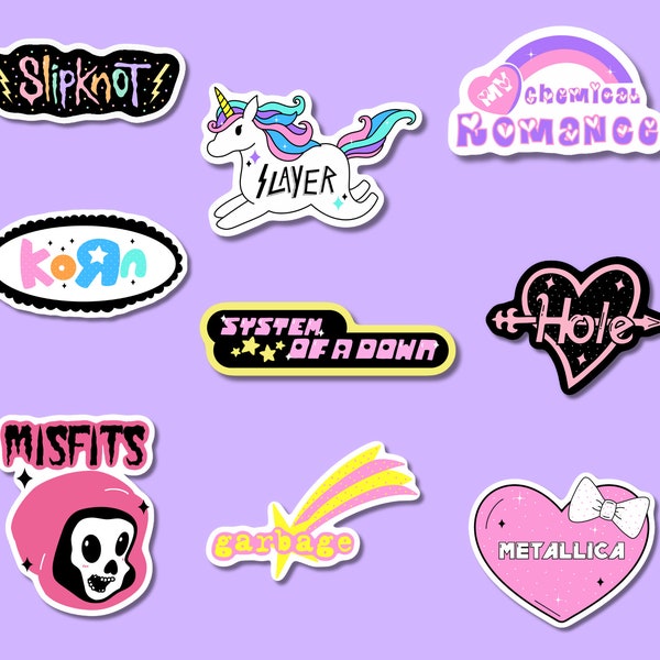 Rock Band Stickers - Etsy