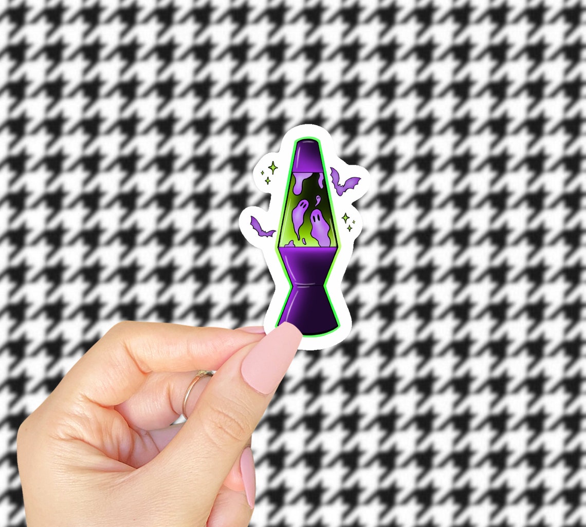 Ghost Lava Lamp Sticker / Spooky Cute Halloween Sticker - Etsy