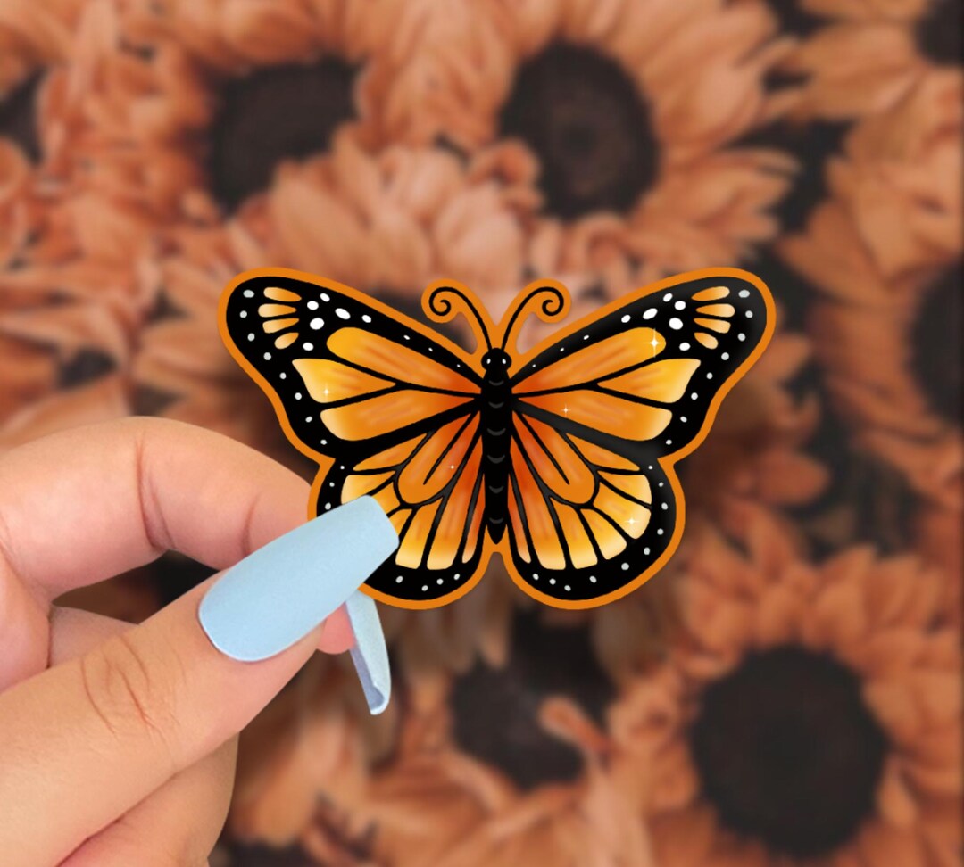 Monarch Butterfly Sticker - Etsy