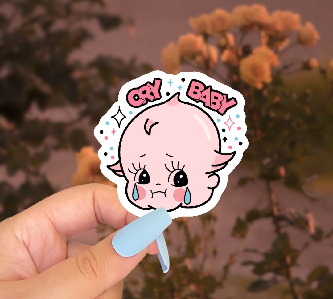 Cry Baby Sticker / Cute Kewpie Sticker - Etsy