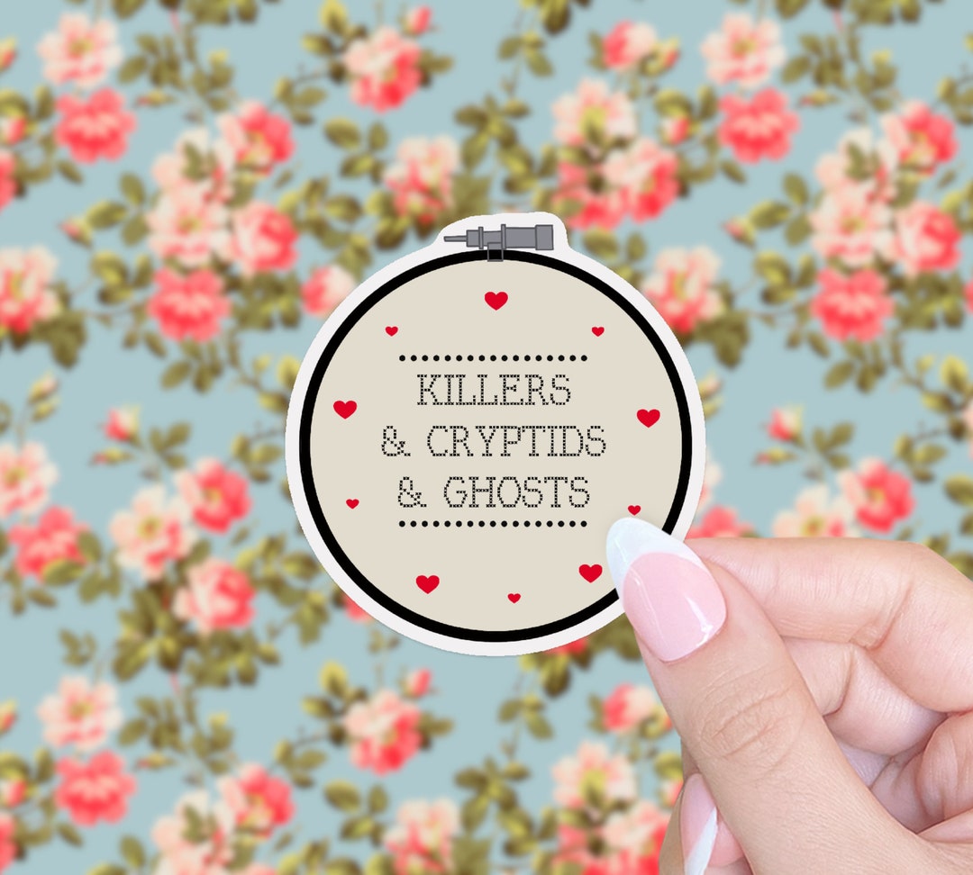Killers and Cryptids and Ghosts Cross Stitch Sticker - Etsy Canada