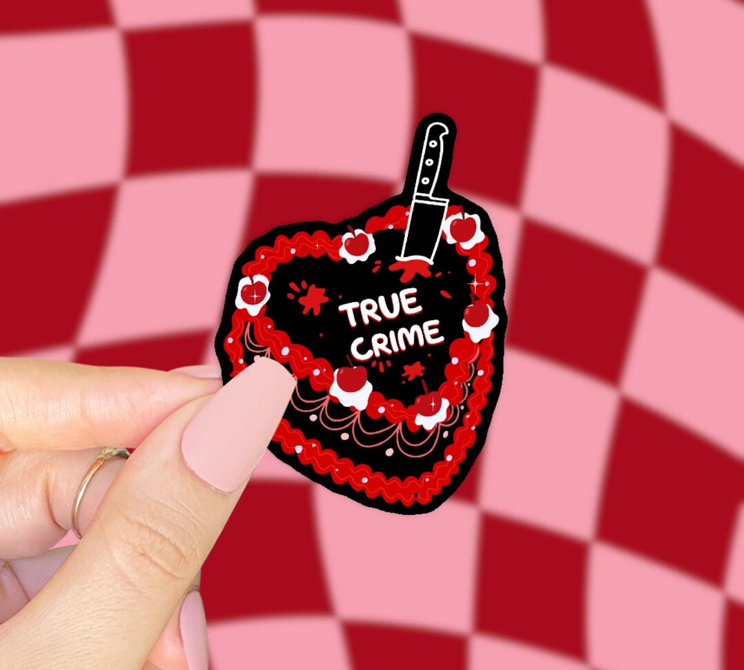 True Crime Cake Sticker - Etsy
