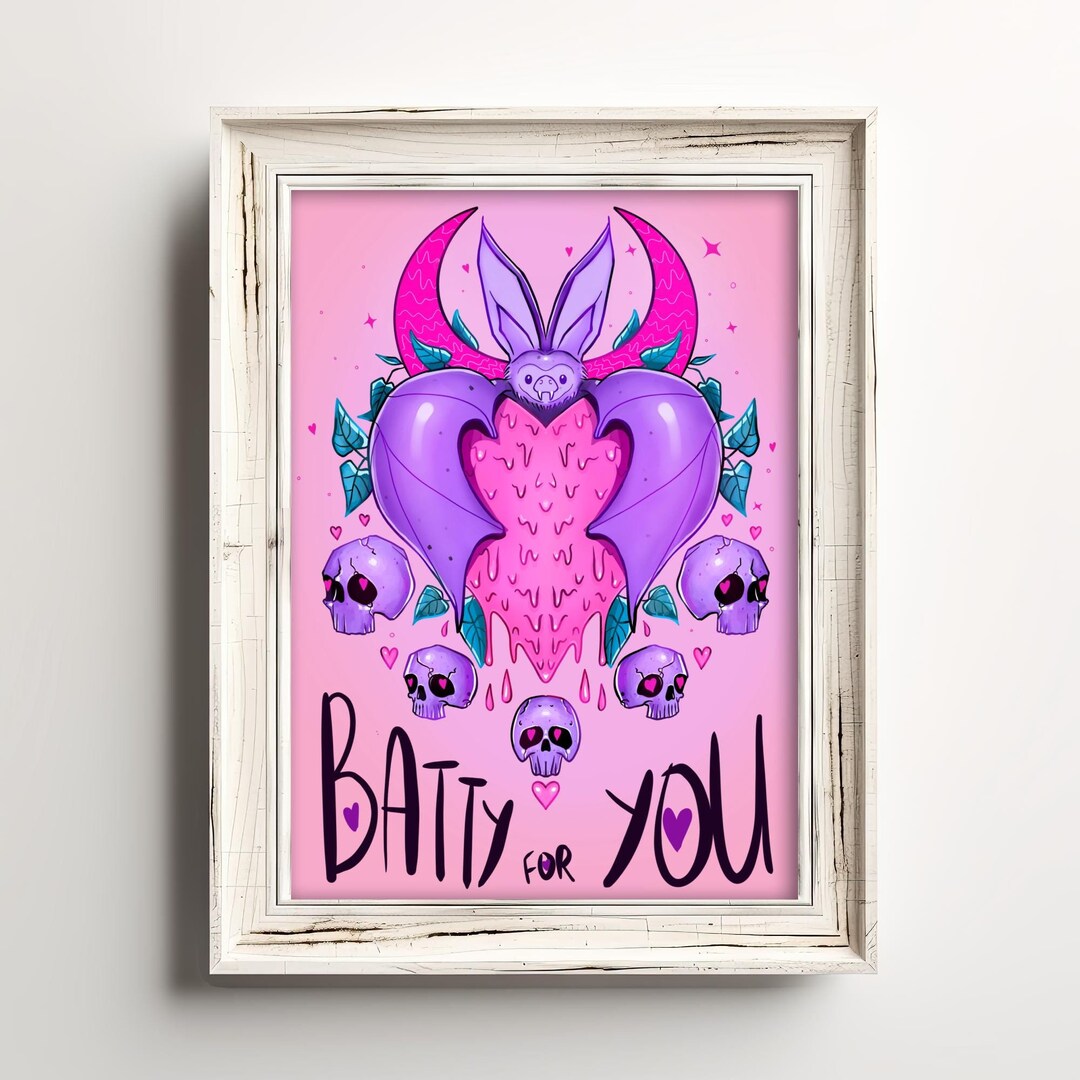 Batty for You Art Print - Etsy