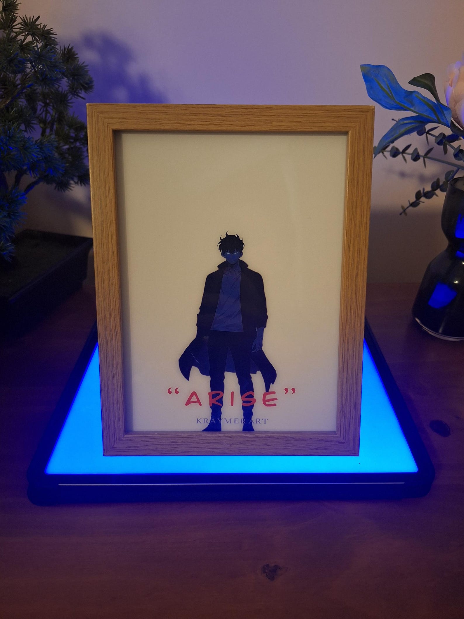 Solo Leveling Lightbox, Sung Jin-woo ARISE Anime Box Lamp, Anime Room ...