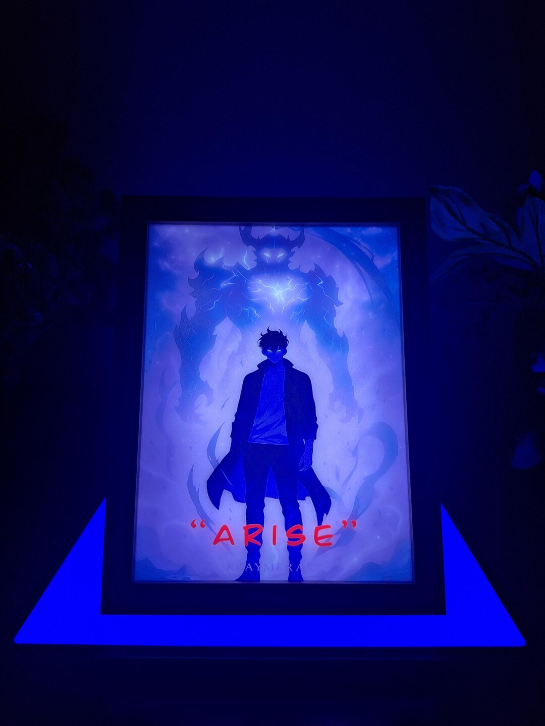 Solo Leveling Lightbox, Sung Jin-woo ARISE Anime Box Lamp, Anime Room ...