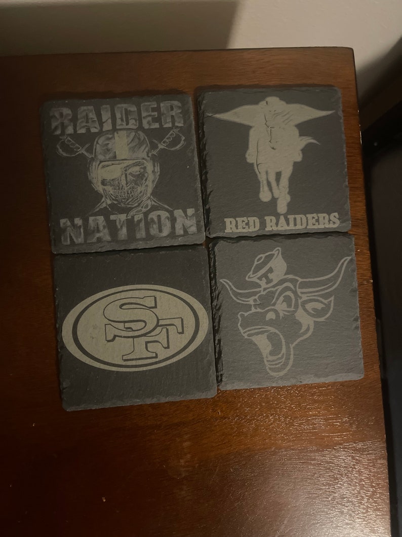 Slate Engraved/personalized Coaster - Etsy