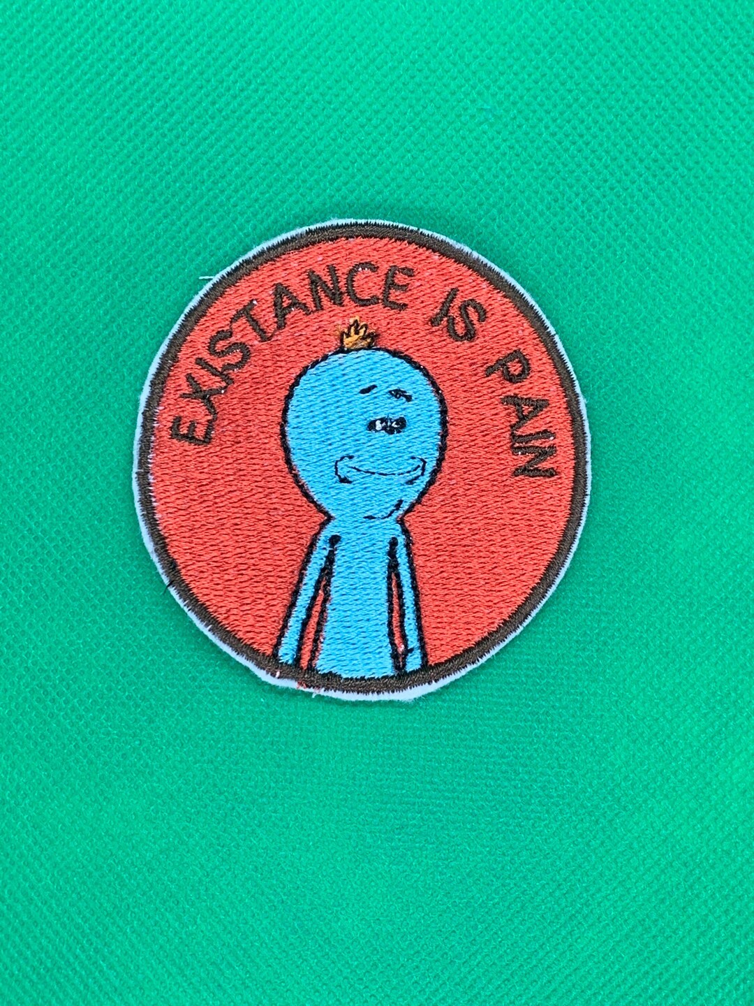 Mr. Meeseeks Existence is Pain Iron on Embroidered Patch - Etsy