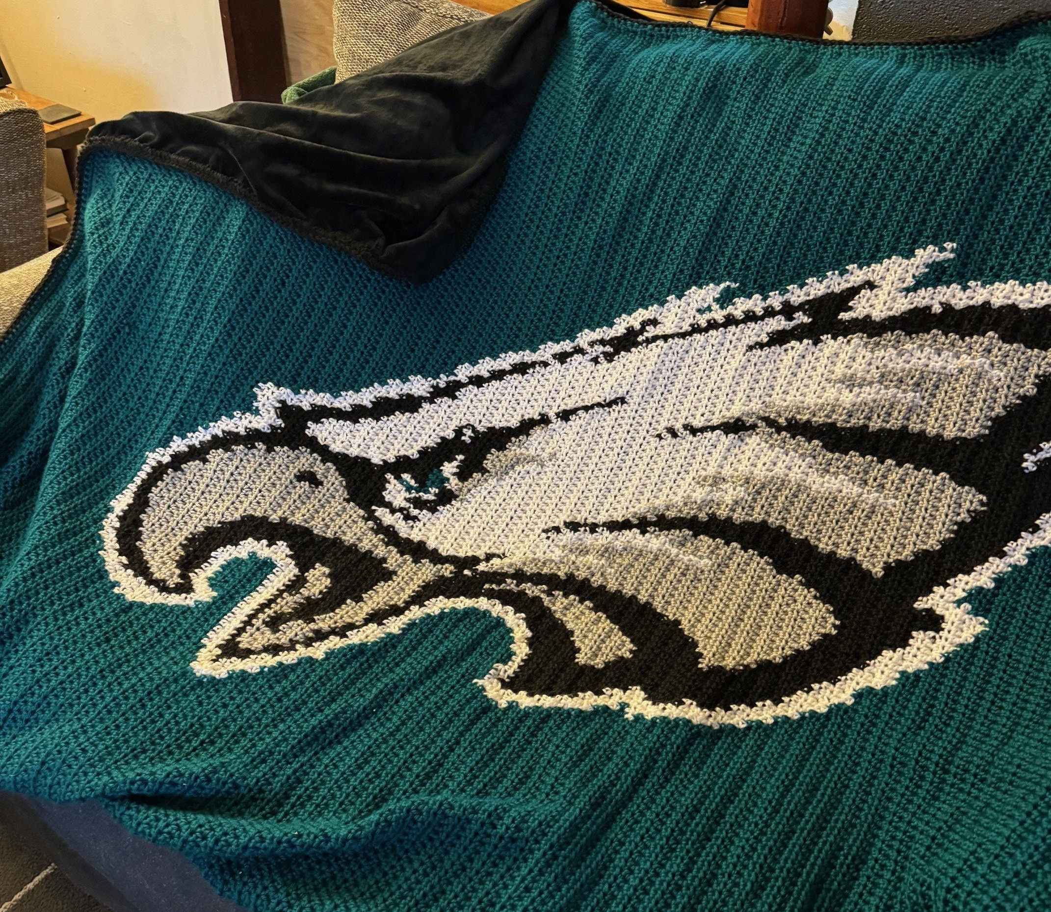 Football Team Blanket Crochet Pattern - Philly Inspired - Etsy